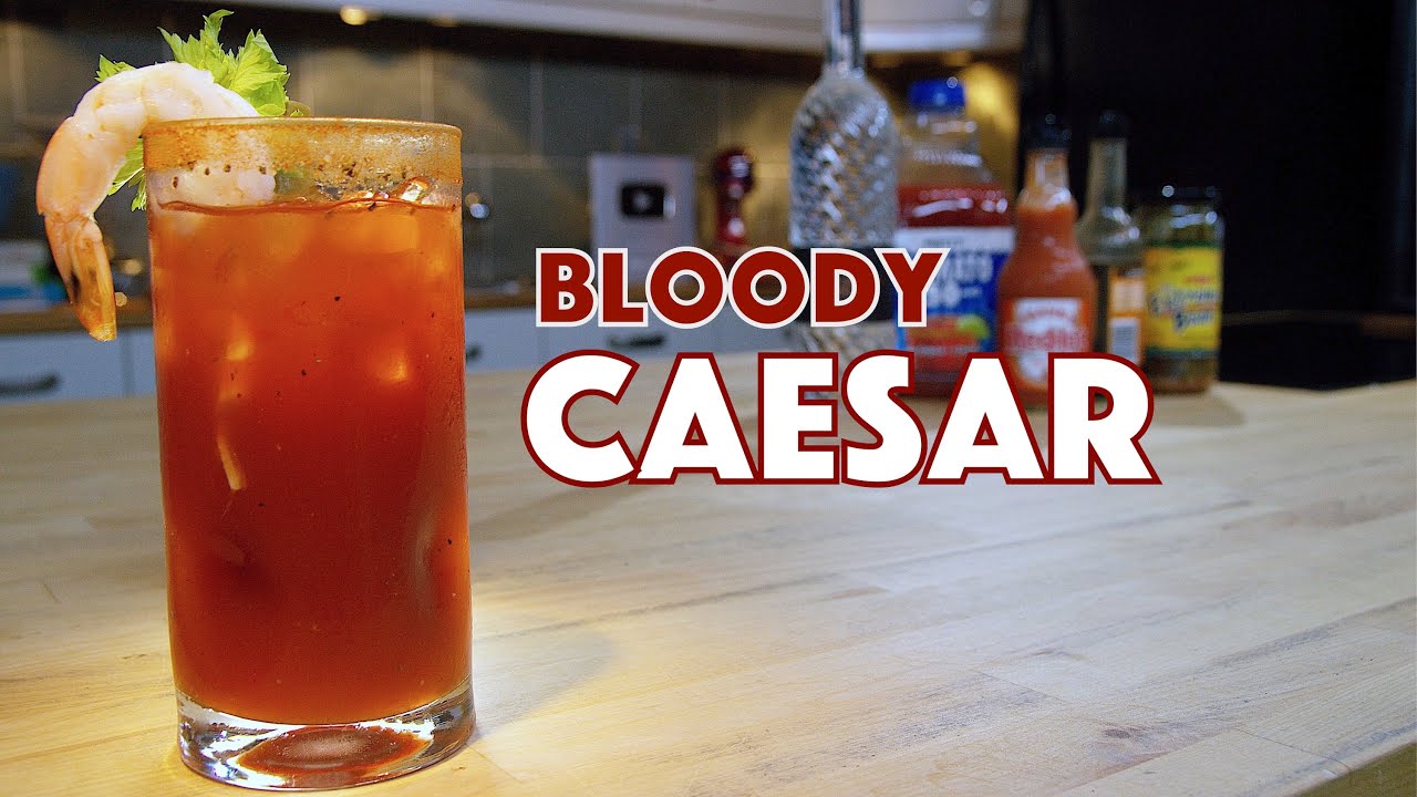 🔞 Classic BLOODY CAESAR Cocktail Vodka & Clamato