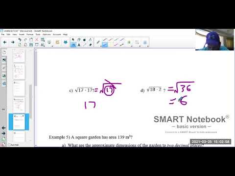 Square roots Day 3 1.4 Estimating square roots