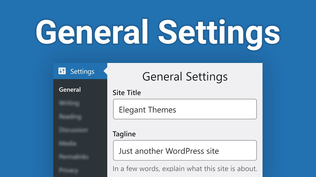 How to Configure Your WordPress General Settings