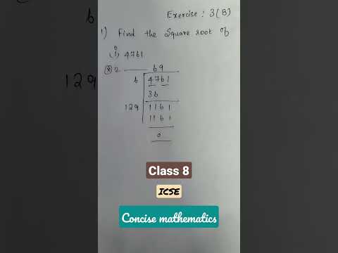 Long division method Square root of 4761