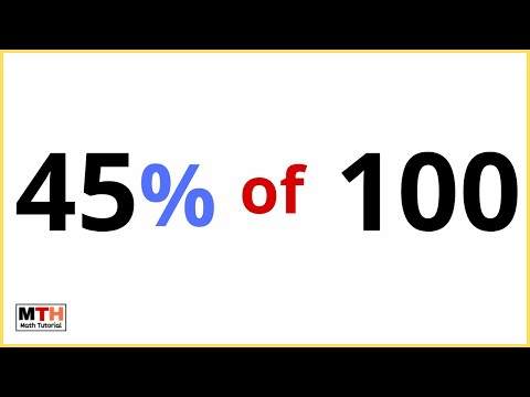 What is 45 percent of 100? (45% of 100)
