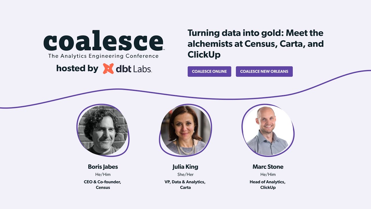 Turning data into gold: Meet the alchemists at Census, Carta, and ClickUp