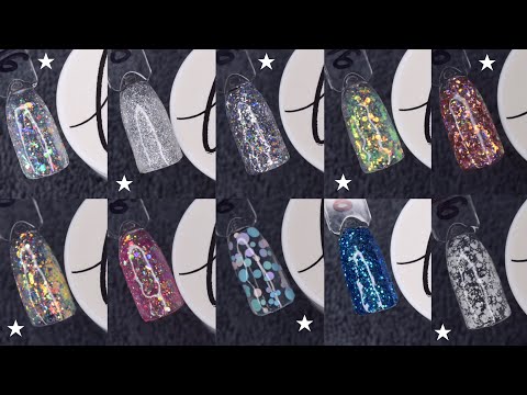 glitterlustnails gel pots swatch + review!