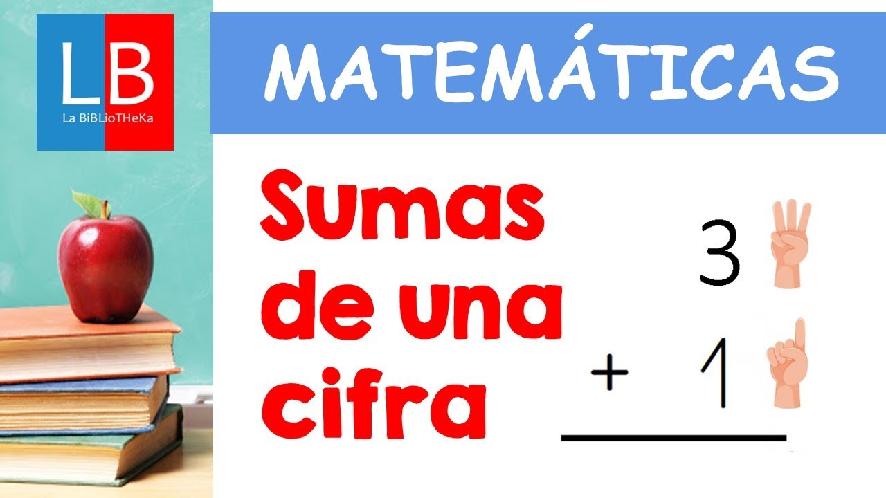 SUMAS de una CIFRA para niños 👍✔ PRIMARIA