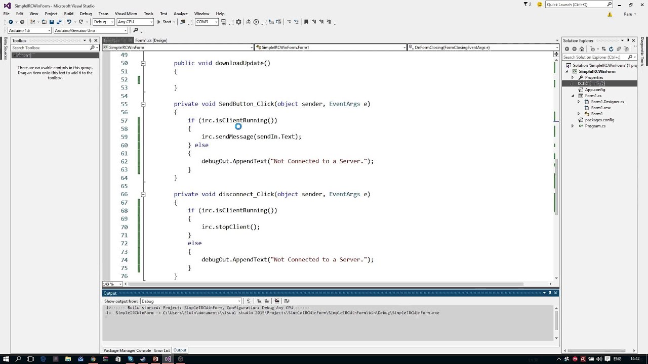 C# How to create a IRC Client (Using SimpleIRCLib)