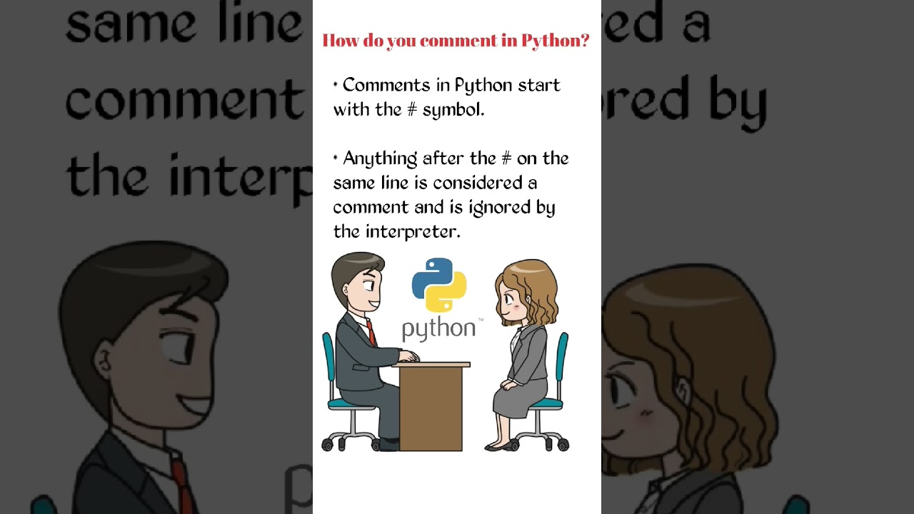 how do you comment in python? python programming interview questions #pythonprogramming