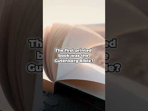 #8 The Gutenberg Bible: The First Printed Book in History! #history