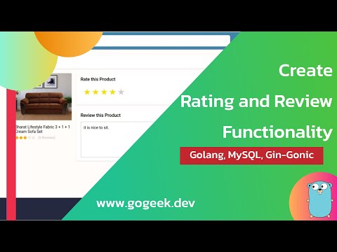 Create Rating and Review Functionality | Golang, MySQL, Gin-Gonic | GoGeek.dev