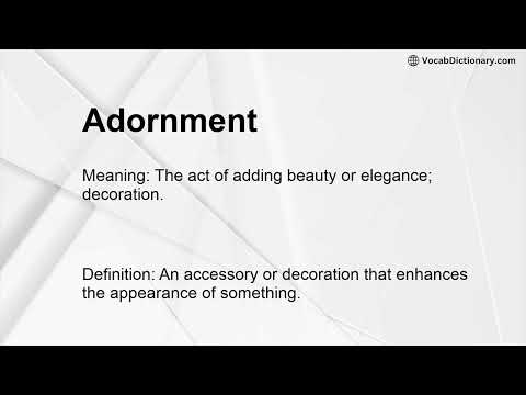 Adornment Meaning