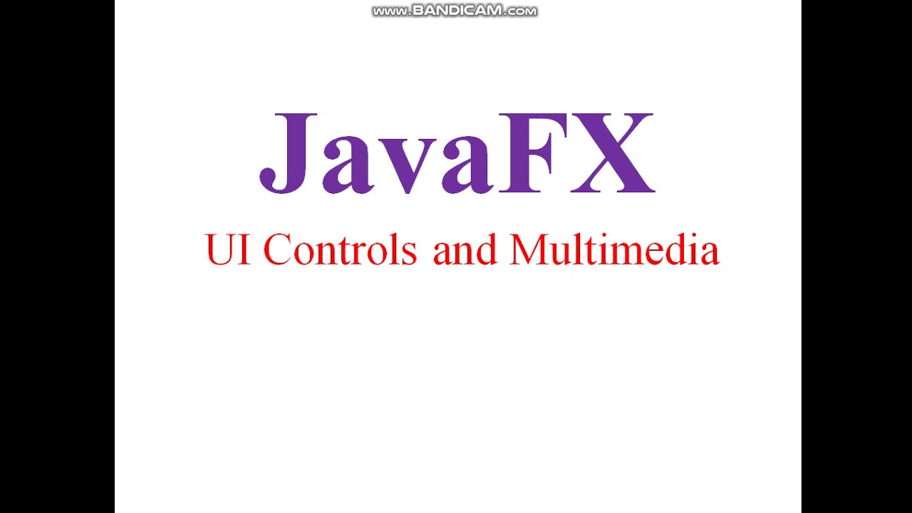 JavaFX UI Controls and multimedia -1