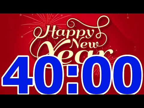 New Year Countdown 2025 | 40 Minute Timer with Fireworks and Music