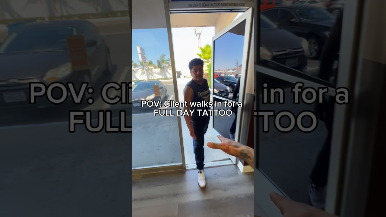 He went BIG with this Jesus Christ Tattoo ! #Shorts #tattoo #tattooartist