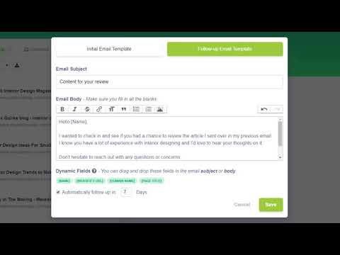 Customizing Your Follow-Up Email Template with LinkHunter