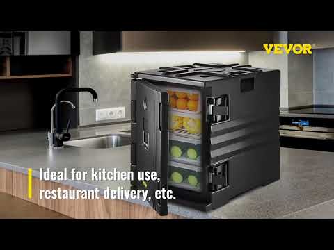 VEVOR Insulated Food Pan Carrier: Keep Food Hot/Cold for Hours! Perfect for Catering & Deliveries