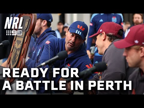 Origin coaches face to face before Game 2: NRL Presser | NRL on Nine