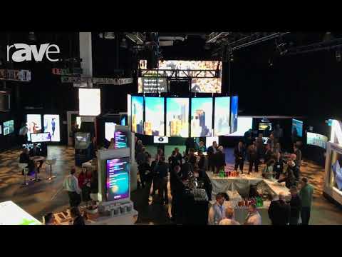 NYDSW 2017: NEC Display Creates a Digital Chandelier with 16 V554 Displays