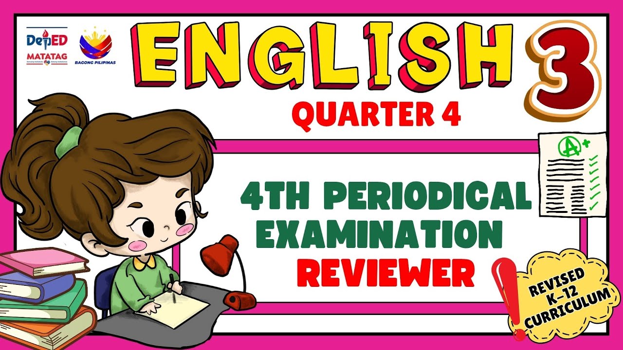Grade 3 English 3 Fourth Periodical Test Reviewer - Quarter 4 Revised K-12 #reviewer #grade3 #test 
