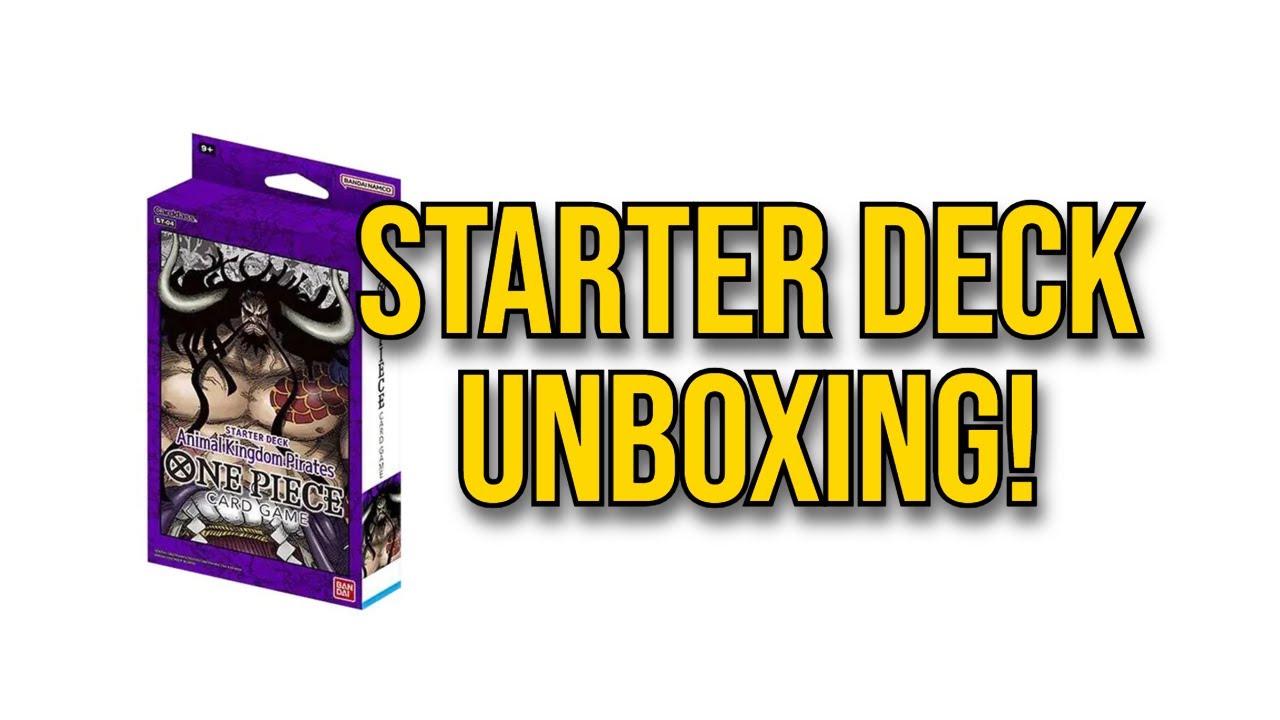 Animal Kingdom Pirates Starter Deck One Piece Card Game ST-04 Unboxing & Review!