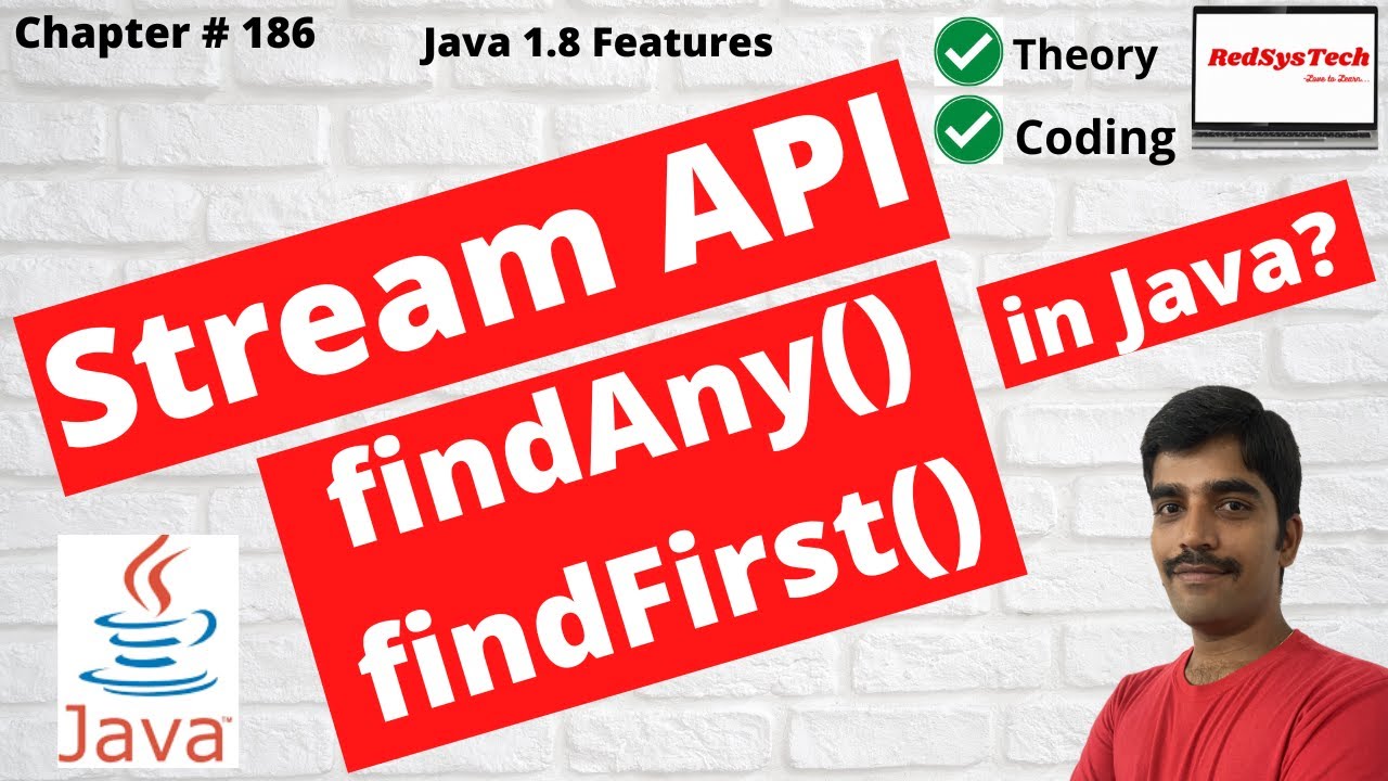 # 186 findany stream java 8 | findany stream java example | Java Tutorials|Streams|java 8|RedSysTech