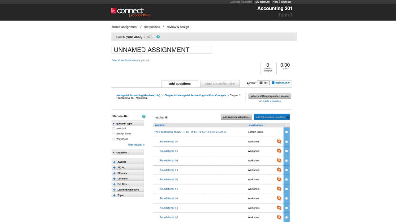 Building Assignments Part 1 - Creating Assignments