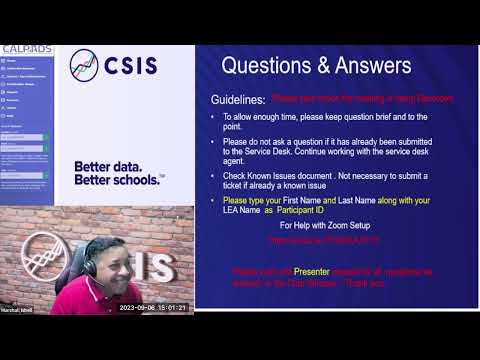 CALPADS Weekly Q & A 9-6-2023
