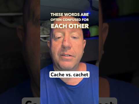 Cache vs. cachet—this is especially tricky. #learnenglish #grammar #pronunciation