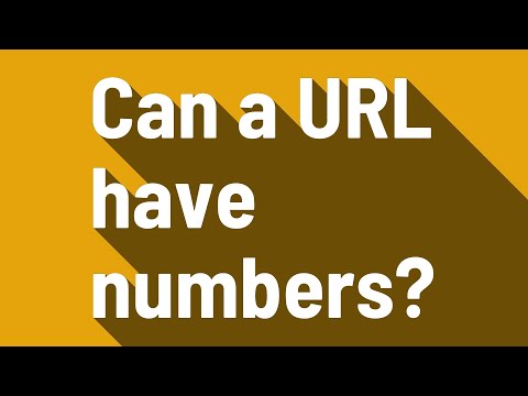 Can a URL have numbers?