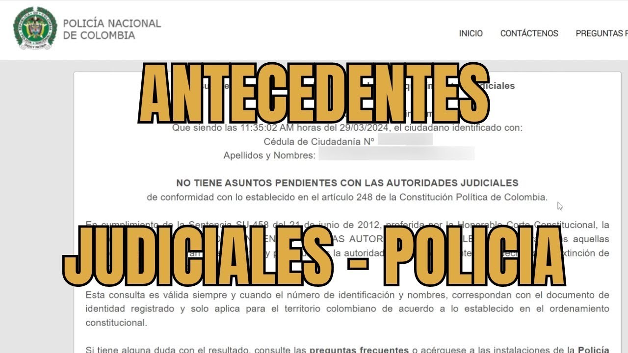Como DESCARGAR ANTECEDENTES de la POLICIA en pdf ✅