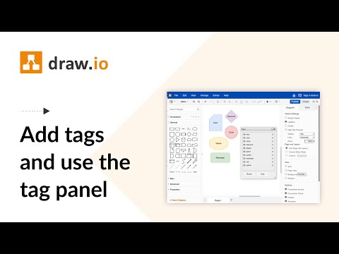 Add tags to your diagram in draw.io for Confluence