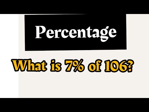 what is 7%of 106? || 7 % of 106 || find answers the question ||sunrise study