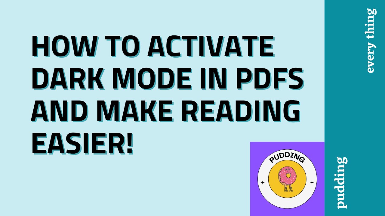 How to Activate Dark Mode in PDFs and Make Reading Easier!