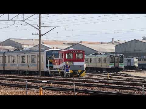 209系「訓練車」出場 長野総合車両センター
