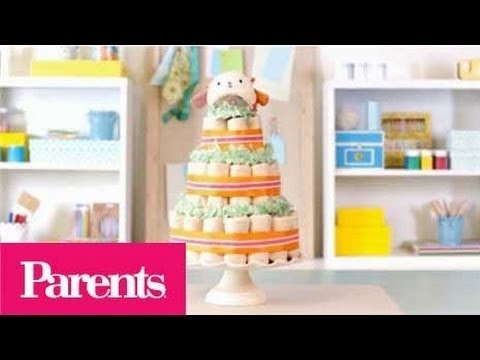 Baby Shower Ideas - How to Make a Diaper Cake | Parents