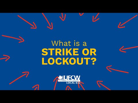 What is a strike or lockout?
