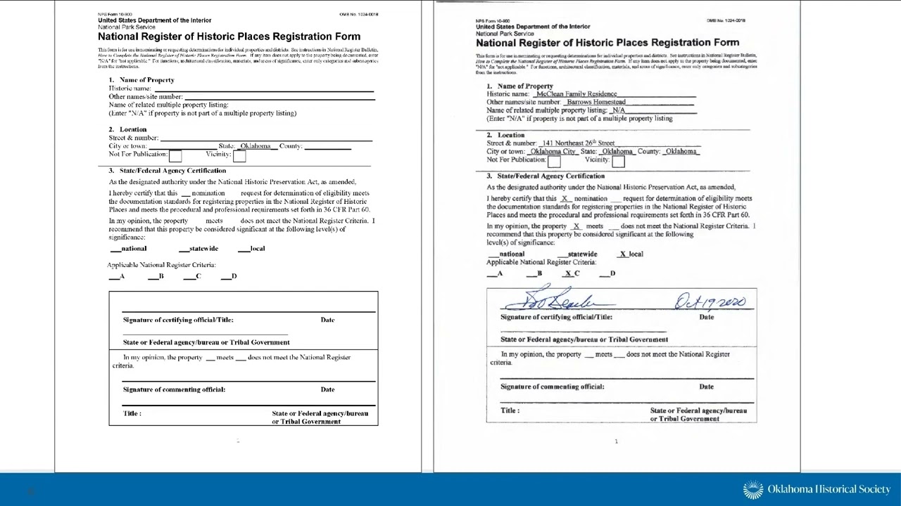 How to Complete the National Register of Historic Places Form with Intro 5 8 2023
