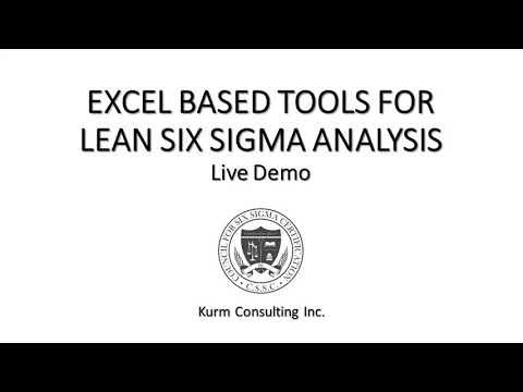 Lean Six Sigma Analysis Tools In Excel