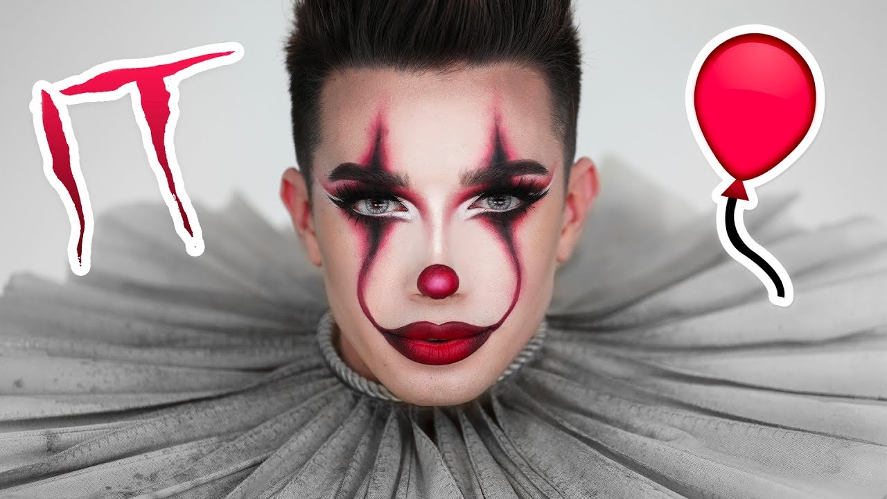 IT PENNYWISE GLAM HALLOWEEN MAKEUP TUTORIAL