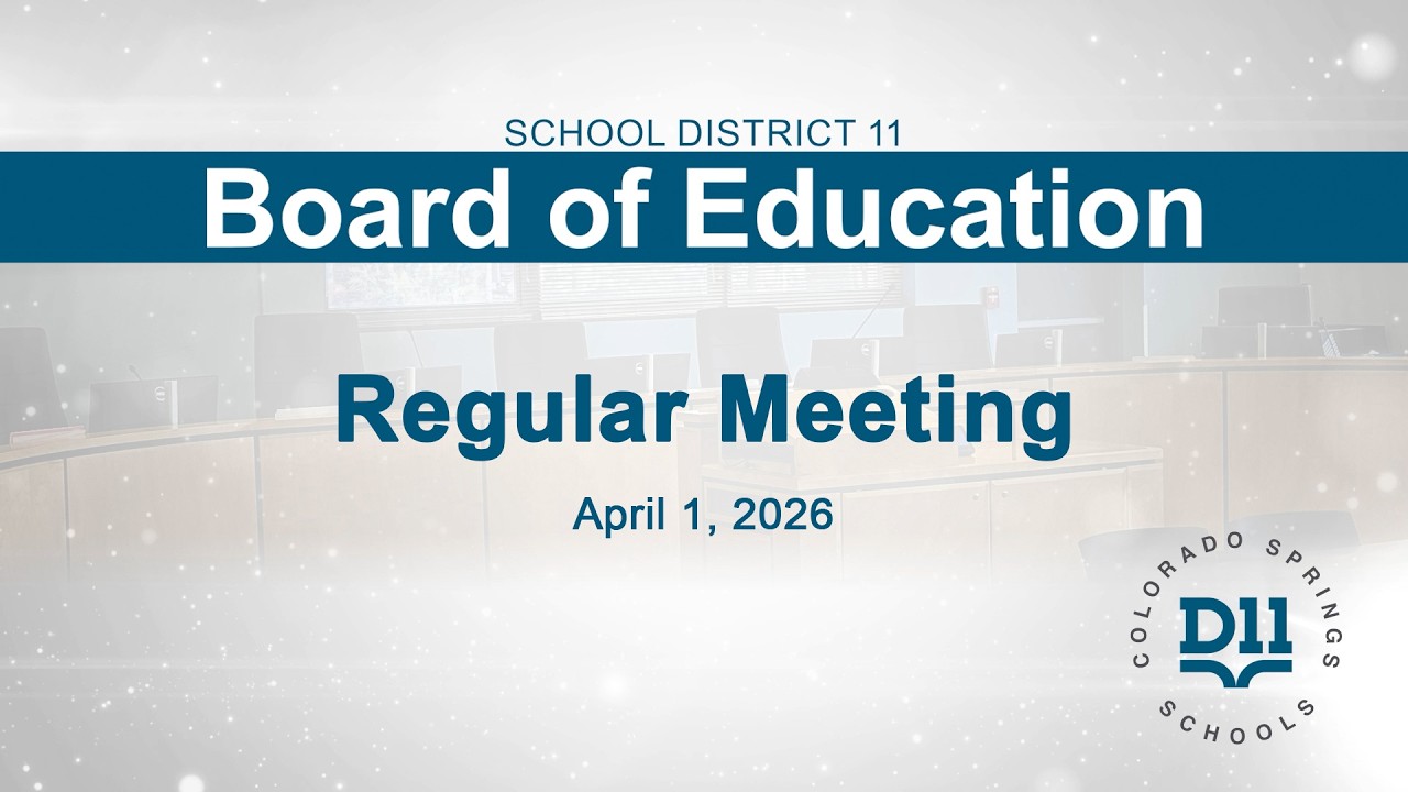 Regular Board Meeting - April 1, 2026