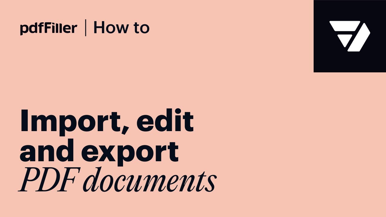 How to Import, Edit and Export PDF Documents