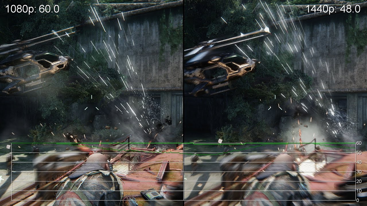 Crysis 3 GeForce GTX 770 1080p vs  1440p Gameplay Frame Rate Tests