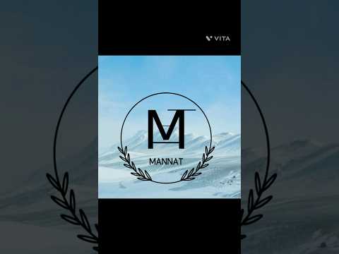 MANNAT NAME LOGO ♥️🔥#logo #design #trending #viral #art #ytshorts #shorts 🔥🔥