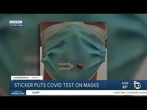Sticker puts simple COVID-19 test on masks