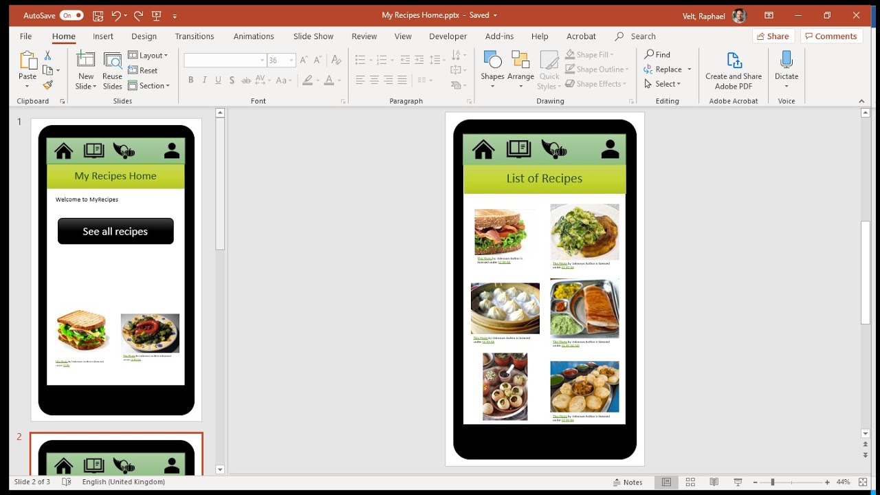 Create interactive prototypes with MS PowerPoint
