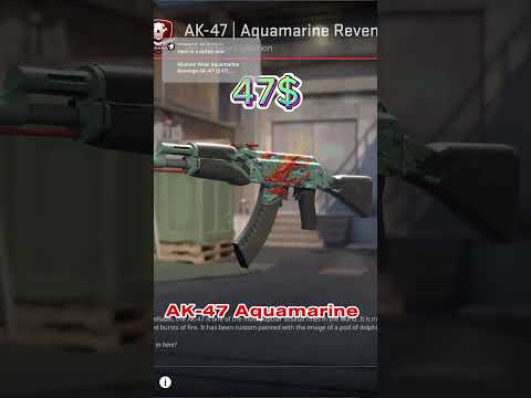 AK-47 Aquamarine Revenge + 3 North 2017 Atlanta #shorts #csgoskins #cs2 #stickercraft