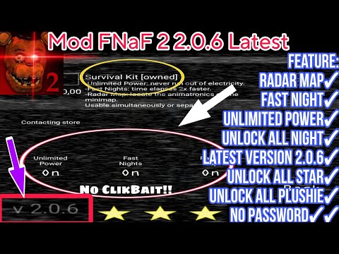 Download Mod FNaF 2 2.0.6 Latest Version 2024! ❗NO PASSWORD❗(GamePlay + Review Mod) #fnaf