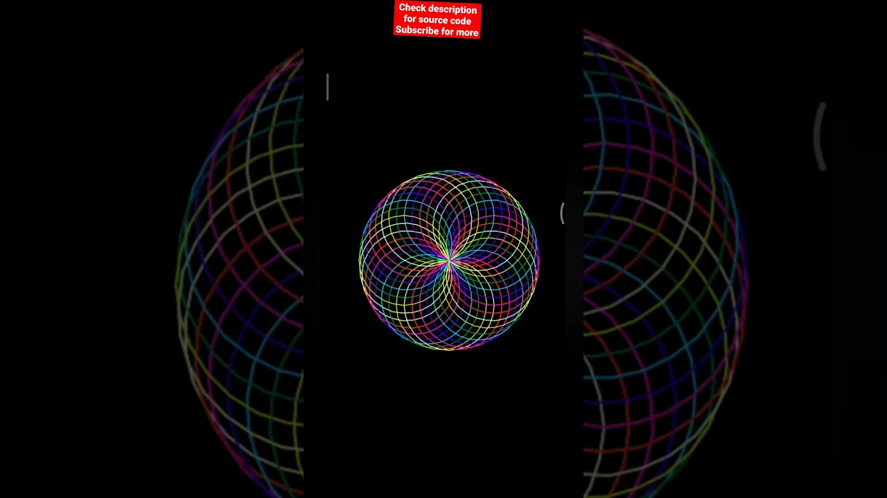 Draw Circle spirograph using python turtle graphics. #turtlegraphics #python #creativity #viral