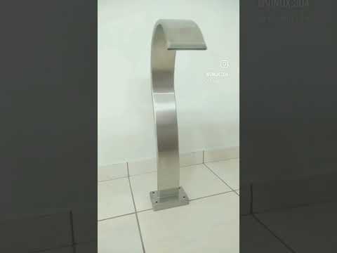 Cascata Piscina Slim 70x10cm Aço Inoxidável Inox 304