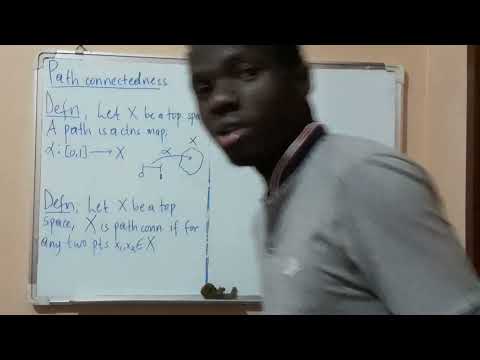 Path connected space (Definition) Part 31 #Universitymath #MWES #Connectedness