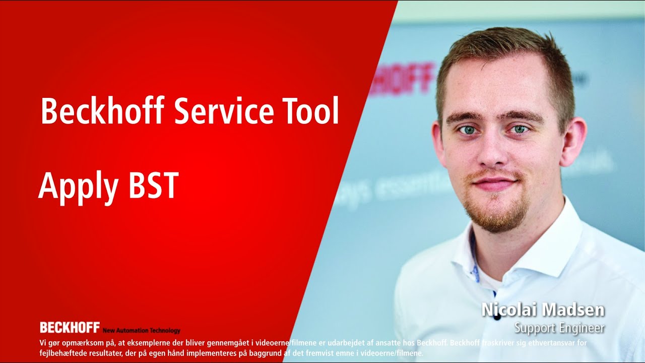 Beckhoff Service Tool - Apply BST