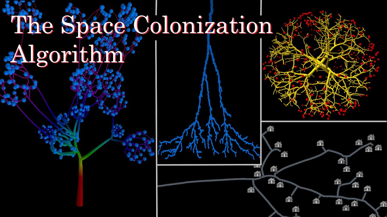 The Space Colonization Algorithm: Roads, Rivers, Trees & More